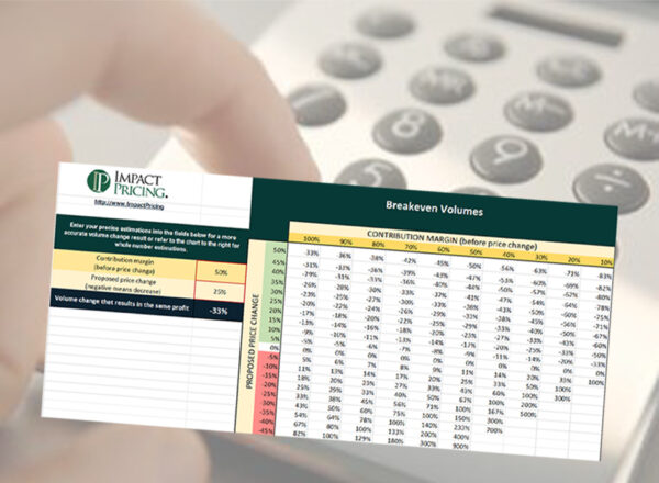 Break Even Volume Calculator - Impact Pricing